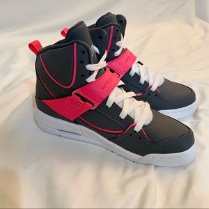 Jordan | Shoes | Jordan Flight Pink And Gray Basketball Shoes | Poshmark